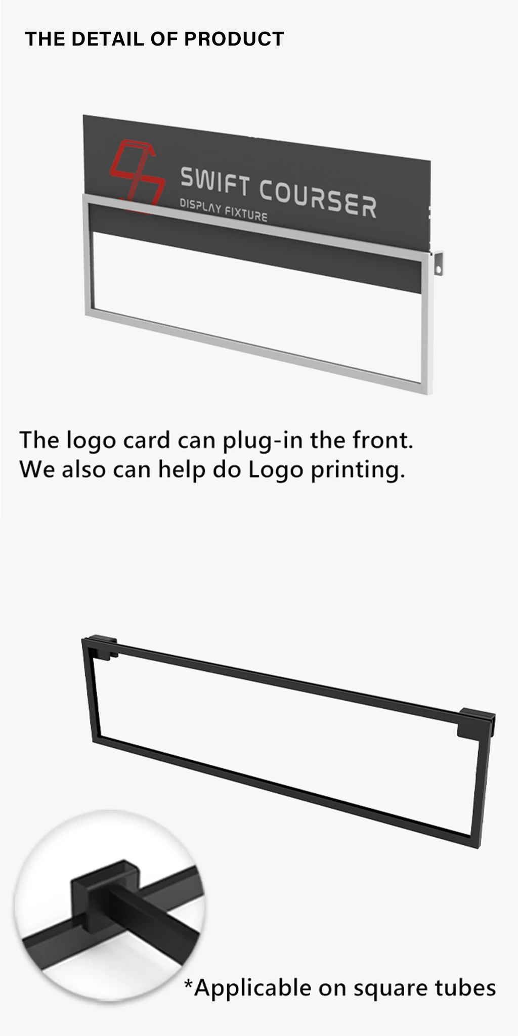 Retail Brand Store Logo Rack Sign Holder for Tube| Alibaba.com