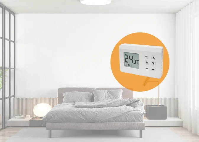 Hvac System Lcd Electronic Heat Pump Thermostat Tn010 - Buy Heating ...