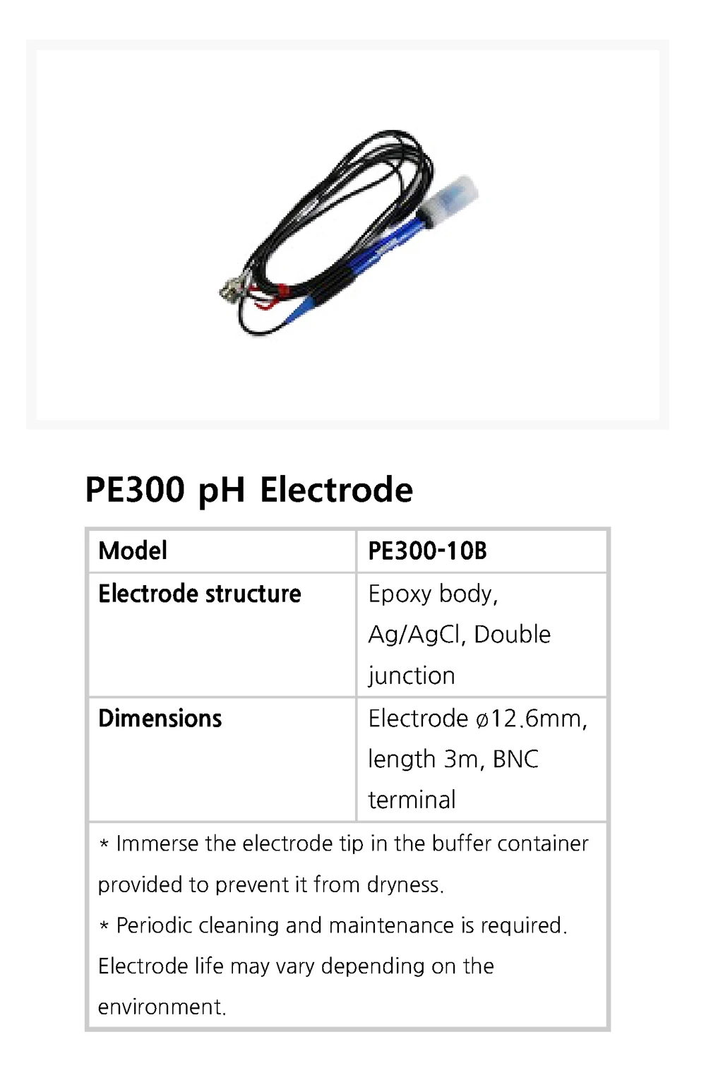 Sensecube Pe300 Ph Electrode Pe300-10b High Quality And Hot Selling ...