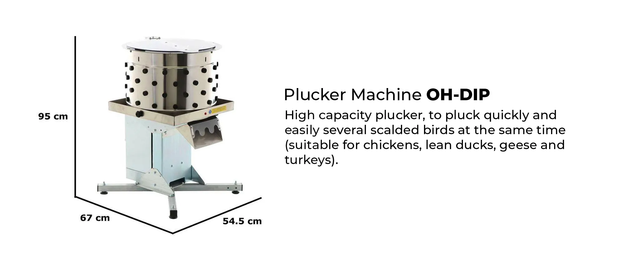 Oh-dit Poultry Plucker With Innovative Stand Design - Buy Drum Plucker ...