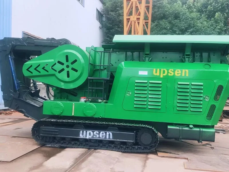 Upsen Ujc425 Mini Mobile Jaw Crusher - Portable Concrete Crusher for ...