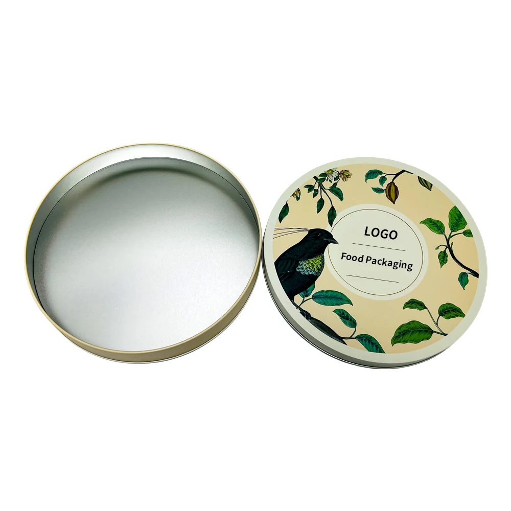 Customized Design Sweet Tinplate Packaging Round Sugar Metal Box/Jar ...