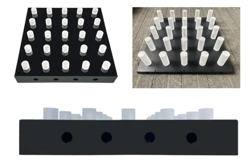 Customized 50x50CM 3D Guide Column Pixel RGB Luminous Panel Ceiling ...