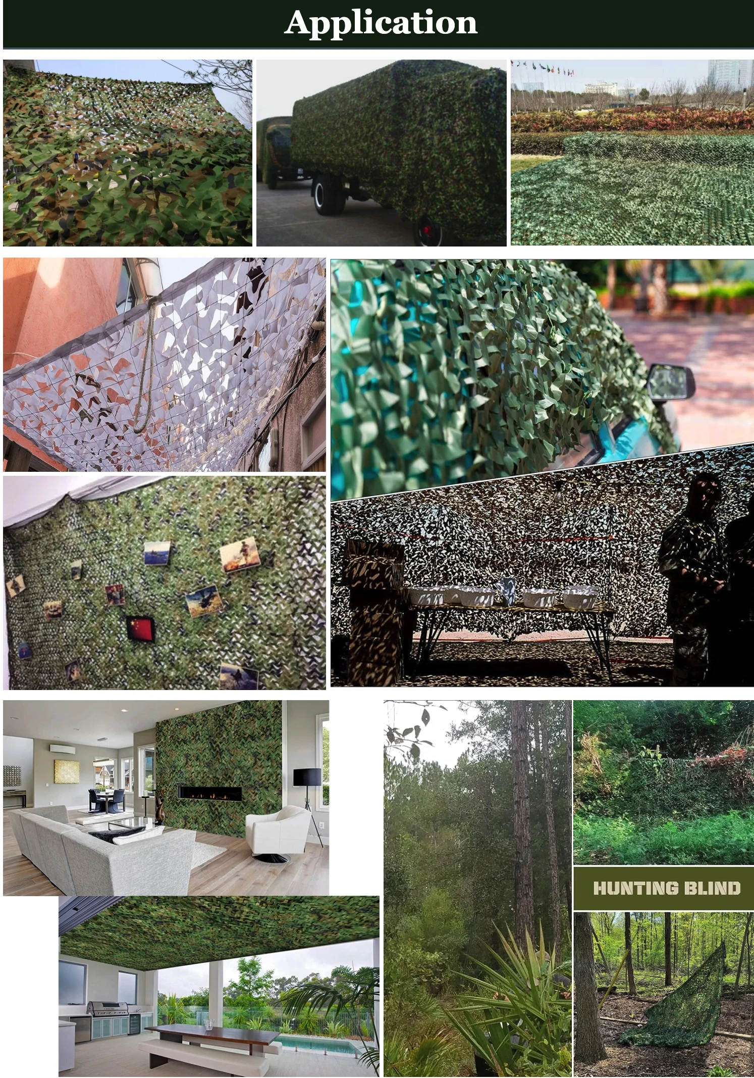 1.5x3m /2x10m Hunting Camouflage Nets Woodland Training Camo Netting ...