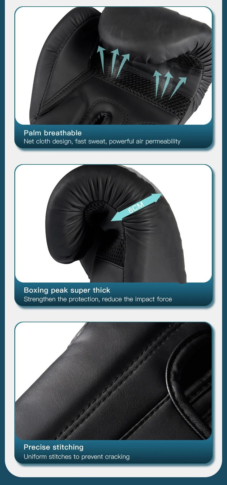 High Quality Boxing Glove With Latex Padding 4xlayer Pu Leather 100 ...