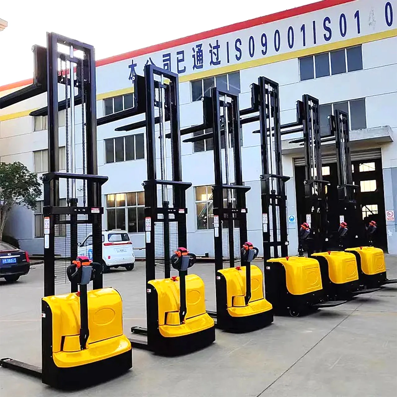 Electric Walkie Stacker Forklift Electric Pallet Stacker Walking Full ...