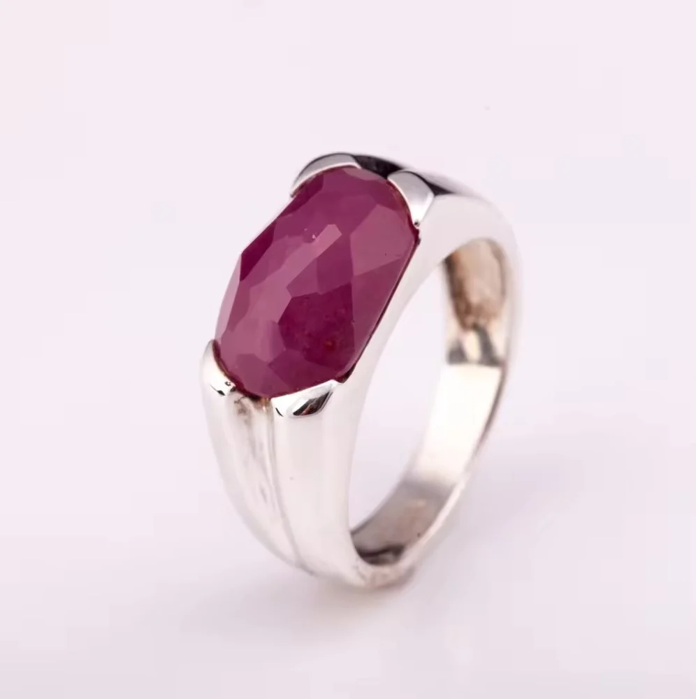 March Expo 2024 Royal Ruby Crown Silver Ring Silver 925 Ring Rhodium Plated Natural Gemstone ...