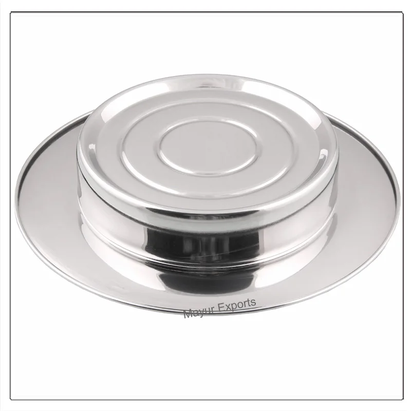 Stainless Steel Communion Holy Bread Serving Plate In Mirror Shiny ...