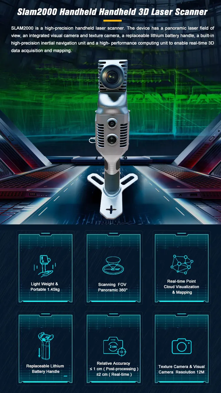 SLAM2000 High Precision SLAM 3D Building Laser Scanner