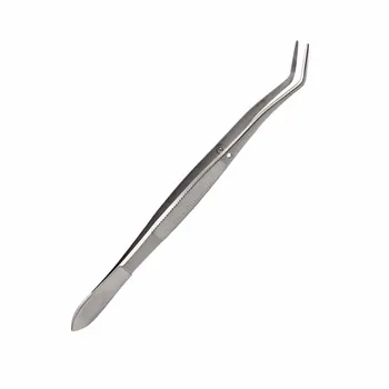 Wholesale Meriam Tweezers Serrated Angled Tip Tweezer 16cm Dental ...