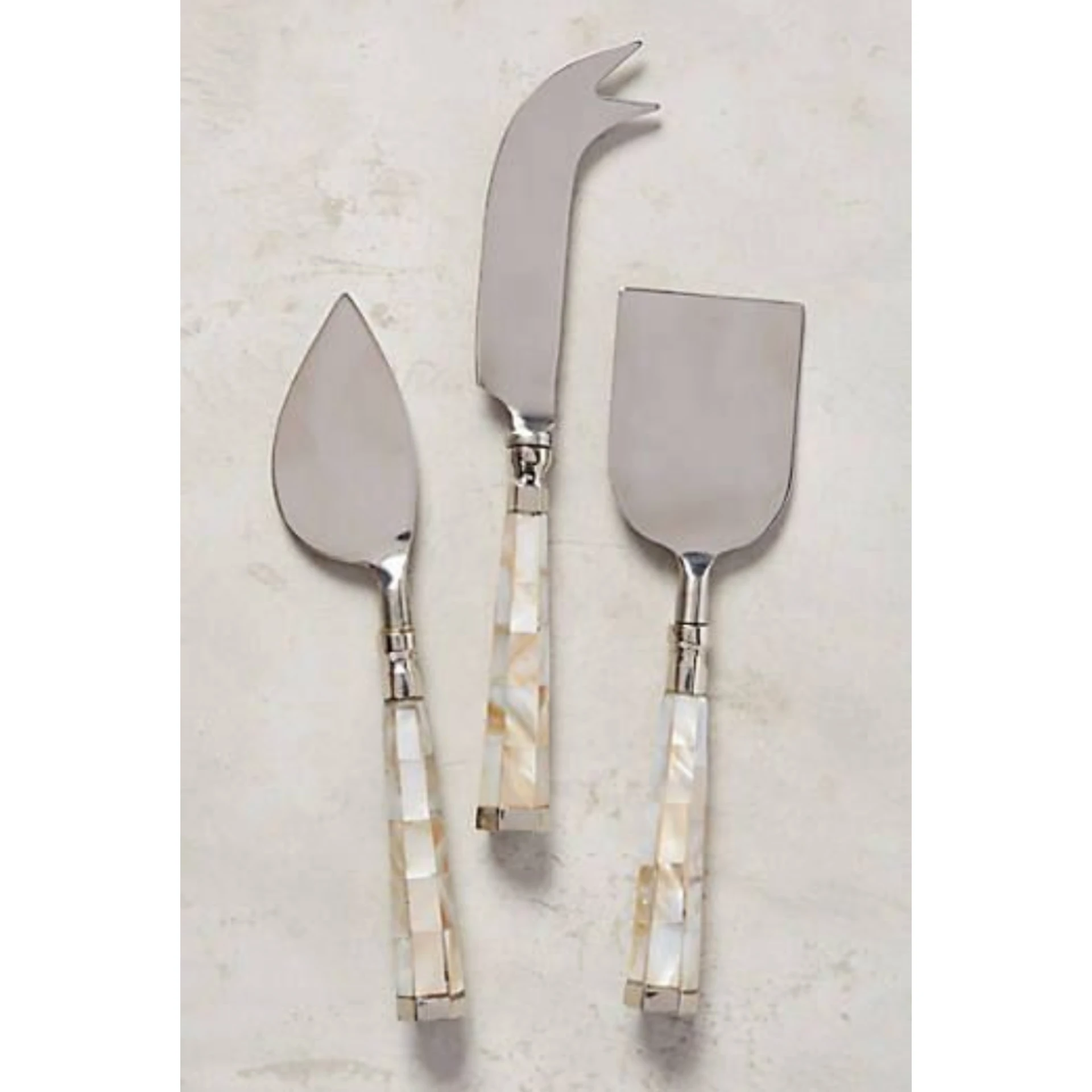 Stainless Steel Cutlery Cheese Knife Set With Marble Handle For Kitchen ...