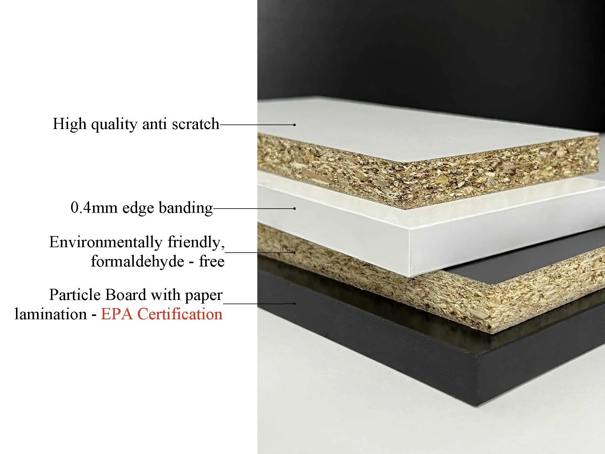 In Stock Ready For Export Oem Paper Laminated Particle Board Dressing ...