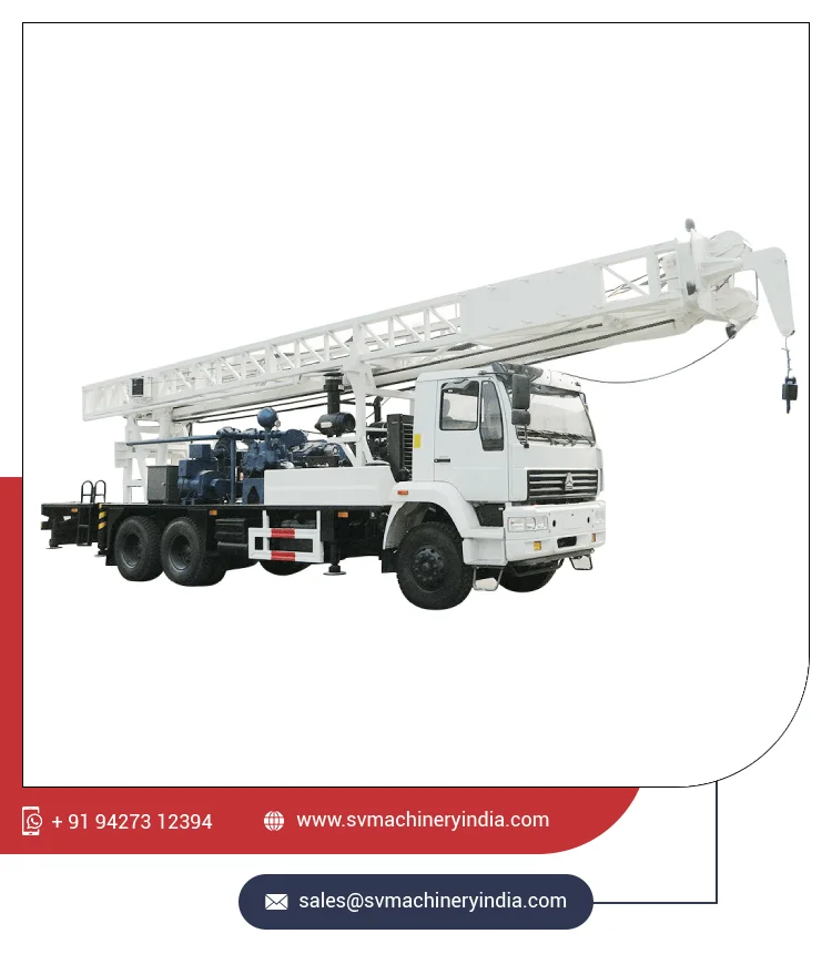 India 300m Deep Depth Diesel Engine Water Well Drilling Rig Borehole ...
