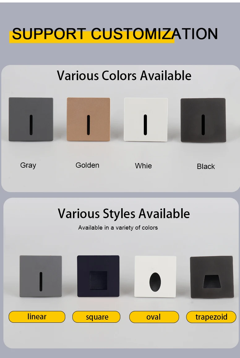 3w Outdoor Recessed Waterproof Trimless Staircase Wall Stair Foot Light ...