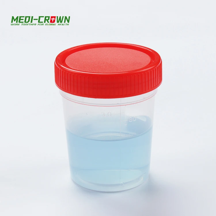 Plastic Urine Container and Stool Cup with Cap for Lab Test