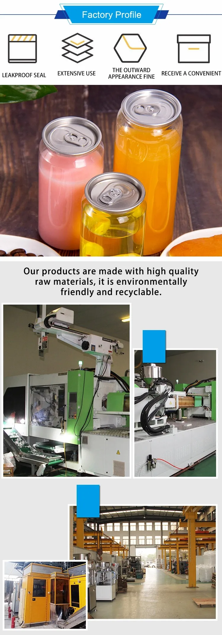 Transparent Pet Thicken Plastic Jerry Can 330 Ml 500ml Cans Round Trash ...