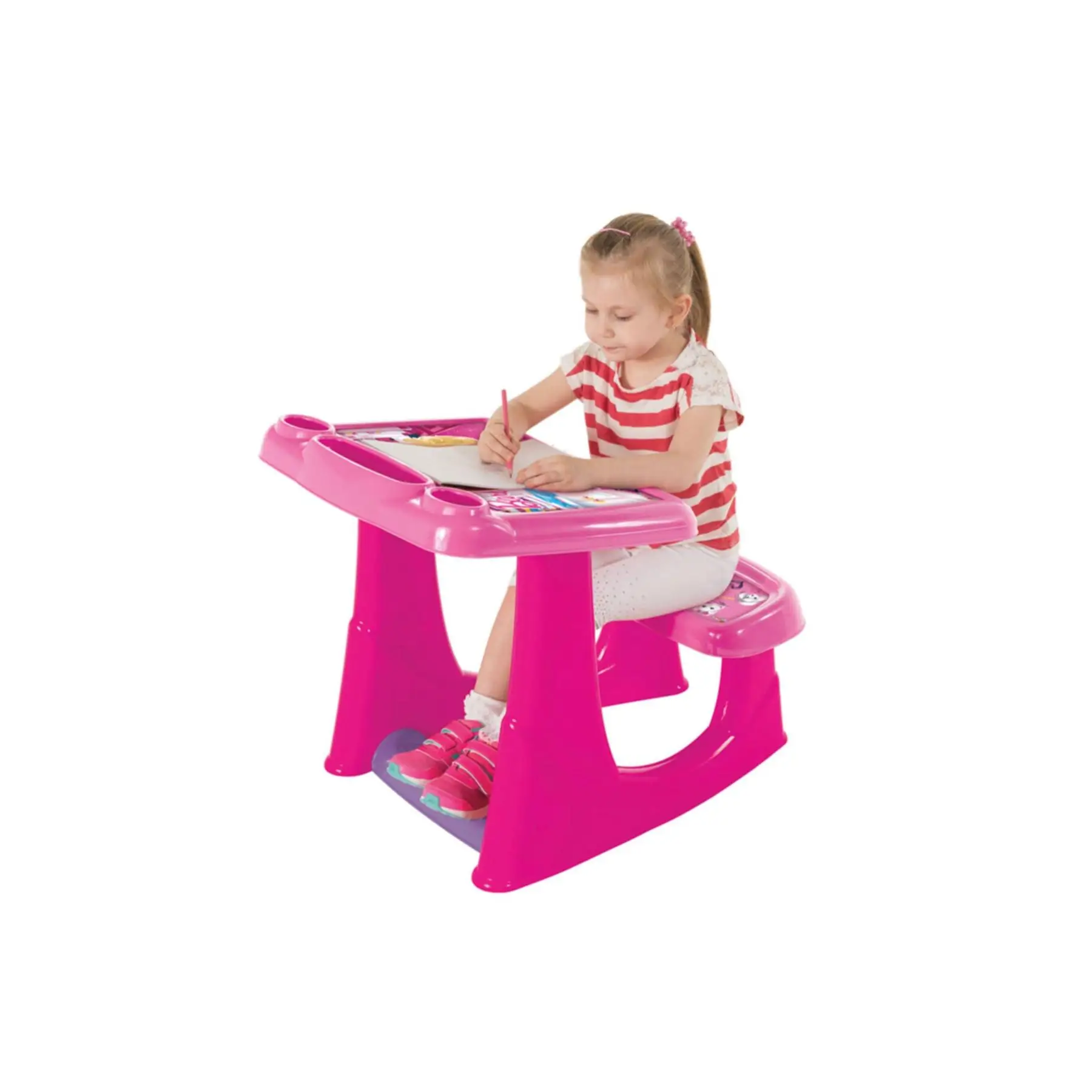 Barbie Study Desk Children's Activity And Study Desk-3049 - Buy Barbie ...