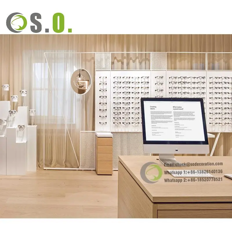 Customized Eyeglasses Display case Cabinet Display Glasses Stand ...