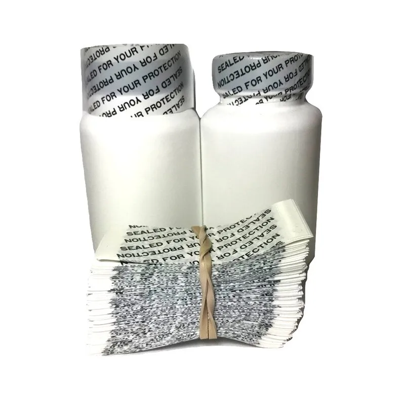 Shrink Sleeve For Bottle Label White Printed Black 66 X 25mm Growler Bottles Heat Shrink Neck ...