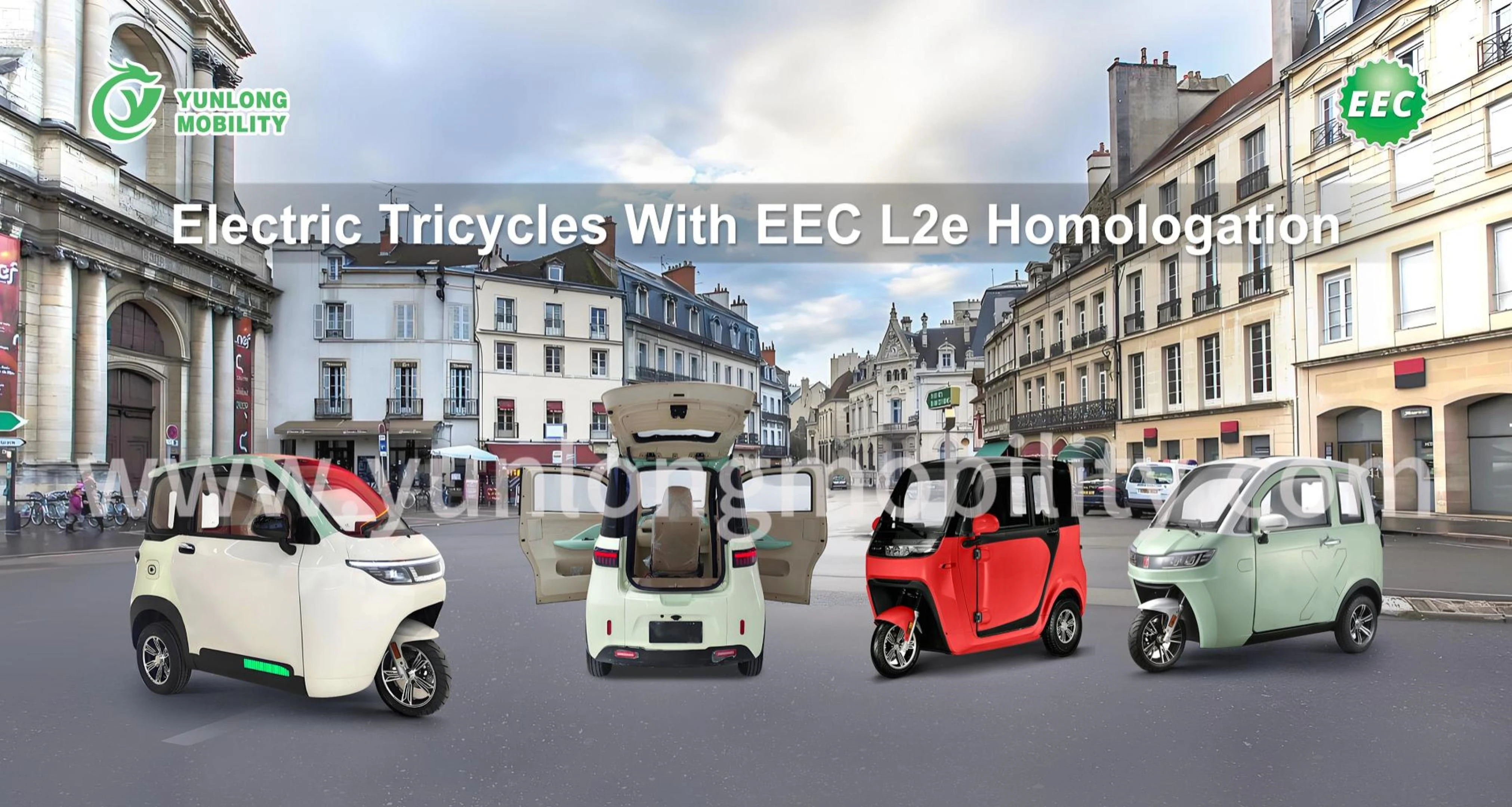 L2e EEC Electric Mobility Cabin Scooter Full Enclosed Electric Motor 3 ...