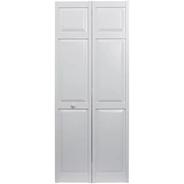 Pinecroft Seabrooke White PVC Raised Panel Bifold Door