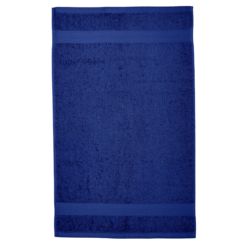 Hotel Towels Bath 100% Cotton Blue Dobby Border Wash Towel Custom Logo ...