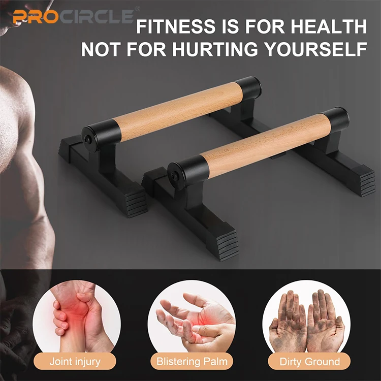 Procircle Multi Function Push Up Stands Bars Sport Gym Wooden ...