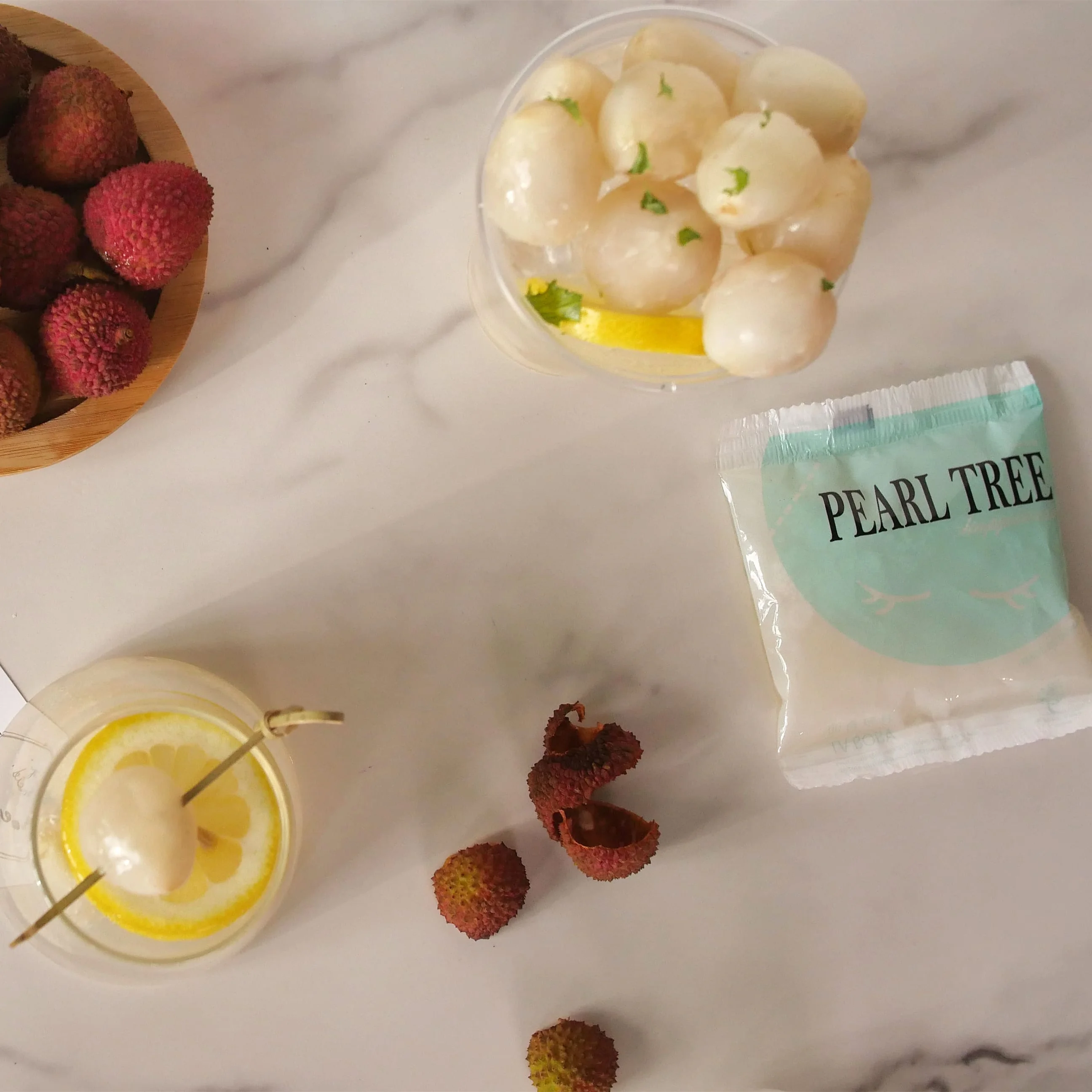 4 Servings Lychee Instant Tapioca Boba Diy Kit Topping Ingredients ...