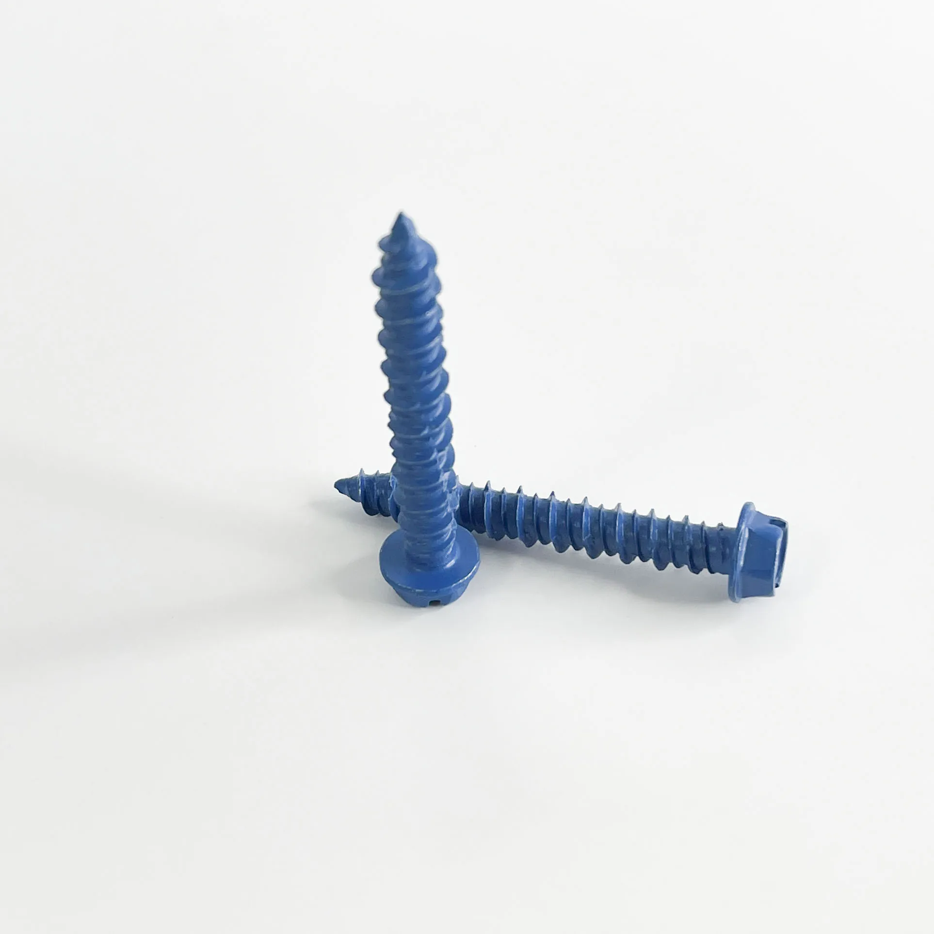 Custom Flat Head Blue Concrete Anchor Screws Blue Concrete Screw - Buy Hardware Tools Concrete ...