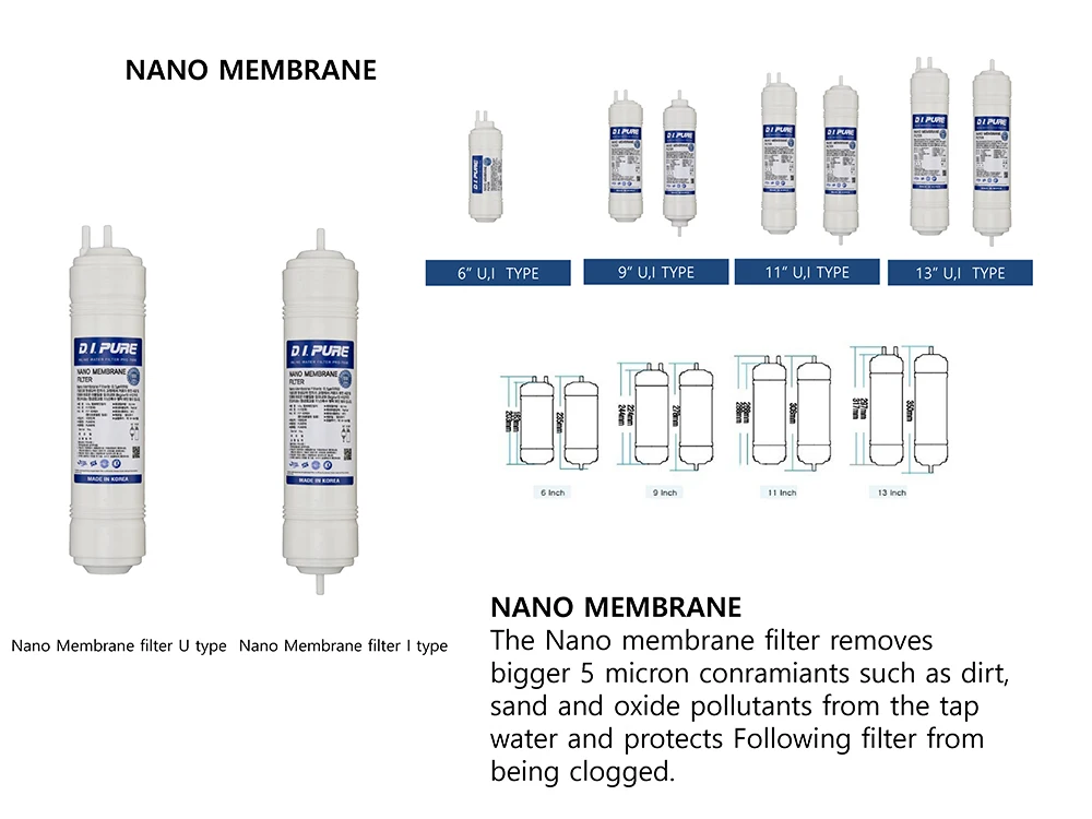 PURISYS NANO Membrane Filter - Best Selling Oxide Pollutants from Tap Water