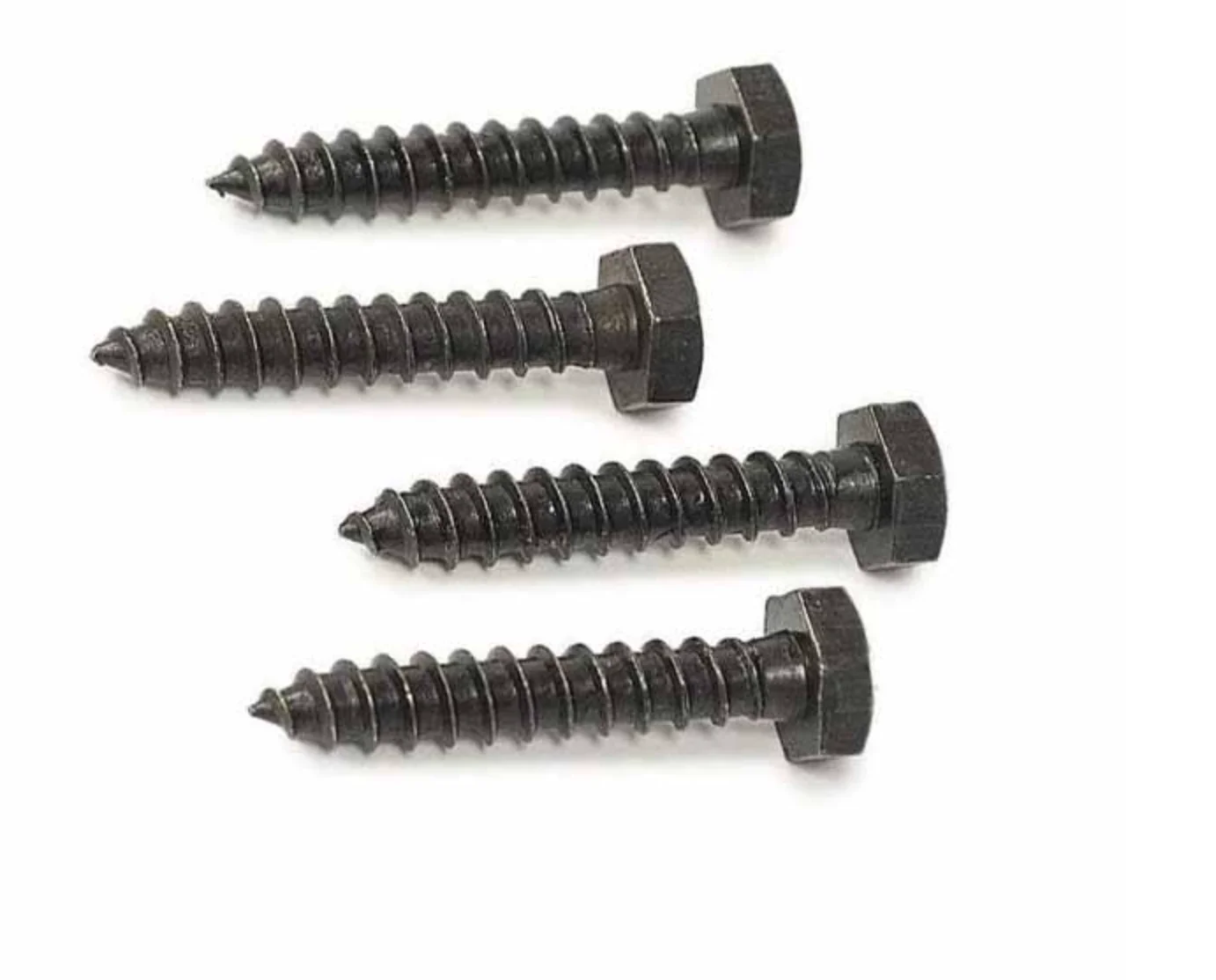 304 Stainless Steel 5/16" X 3"Zinc Galvanized Black Hex Head Lag Screw ...
