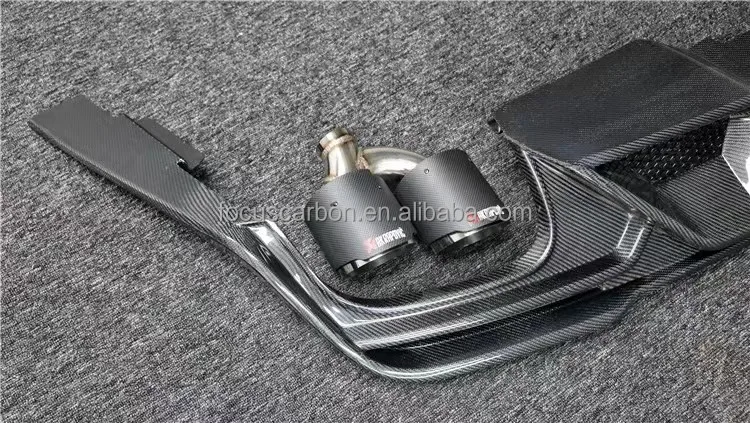 Carbon Fiber Rear Diffuser For Mustang Gt500 Rear Bumper Splitter Lip ...