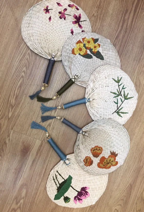 Vietnamese Crafts Bamboo Handy Fan - Best Palm Leaf Fan Eco-friendly ...