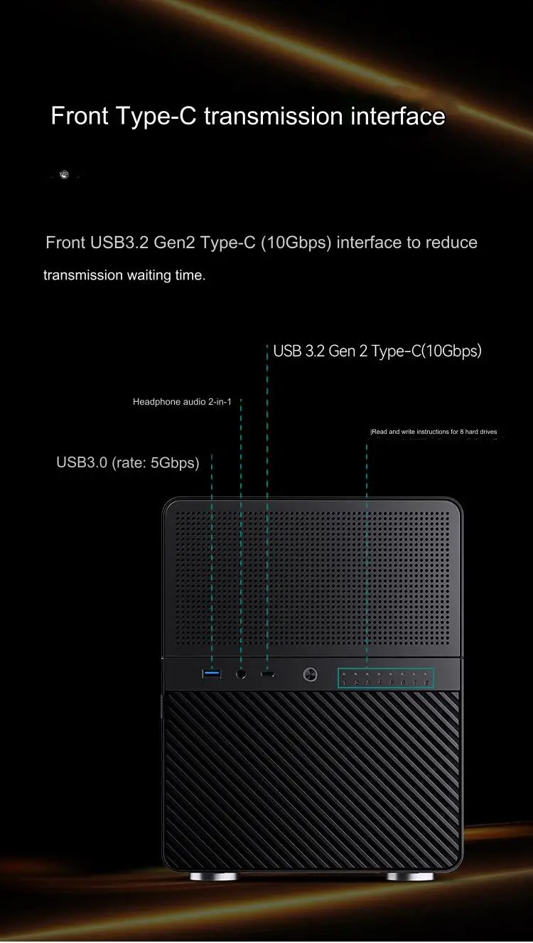 JONSBO N3 Black NAS Chassis - Ideal for Mini-Itx Systems