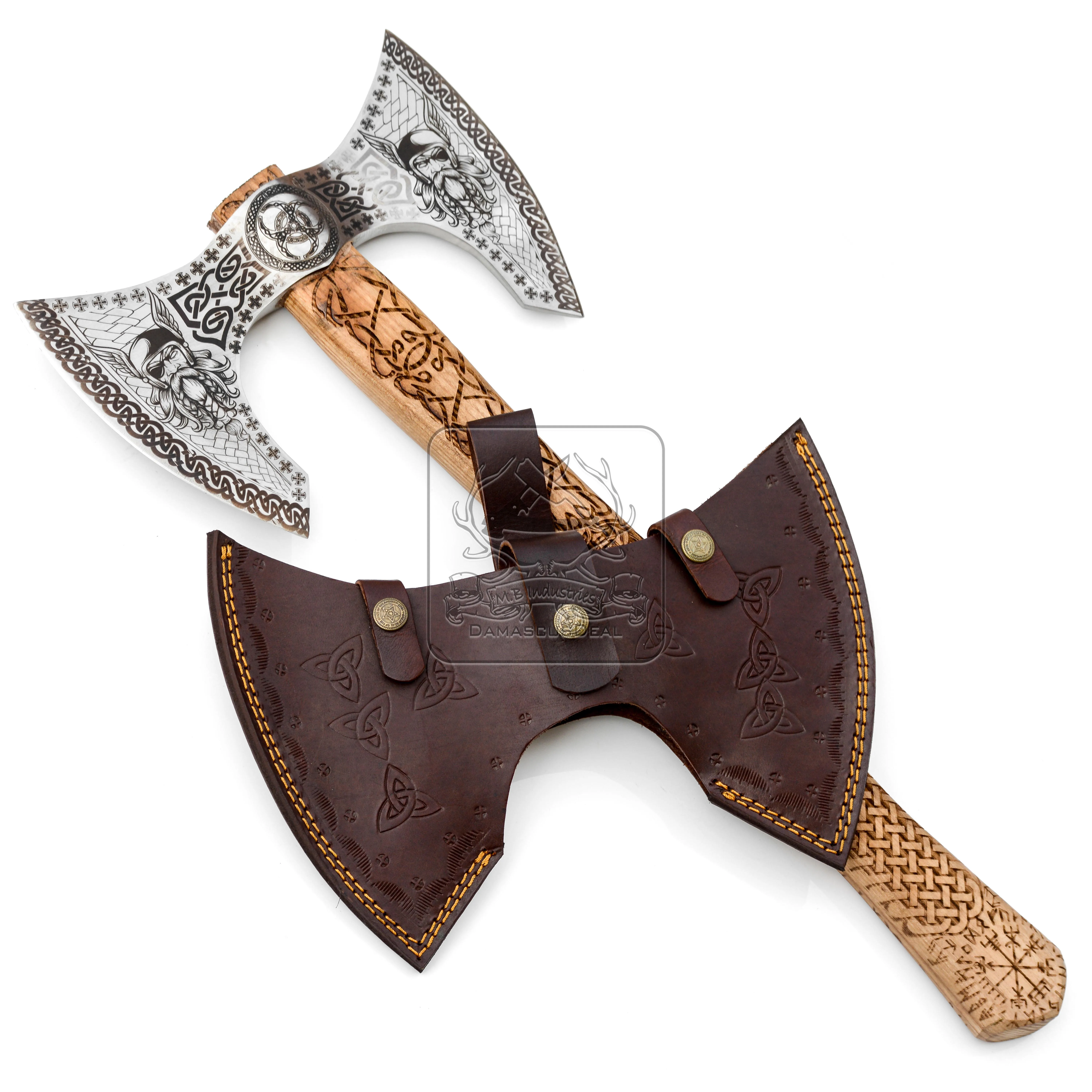Viking Tomahawk Hatchet Dd-vikingaxe-le01 Hand Forged Axe Bearded Viking Axe Wholesale Top ...