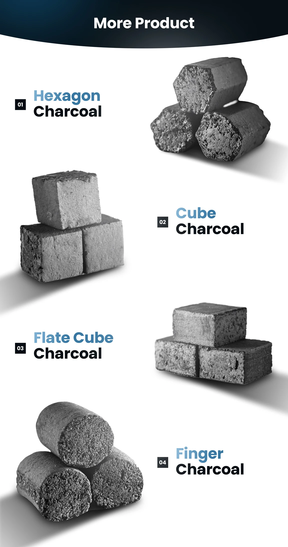 Yellowish Design For Hookah Sulawesi Origin Cube Shape Briquettes Low ...