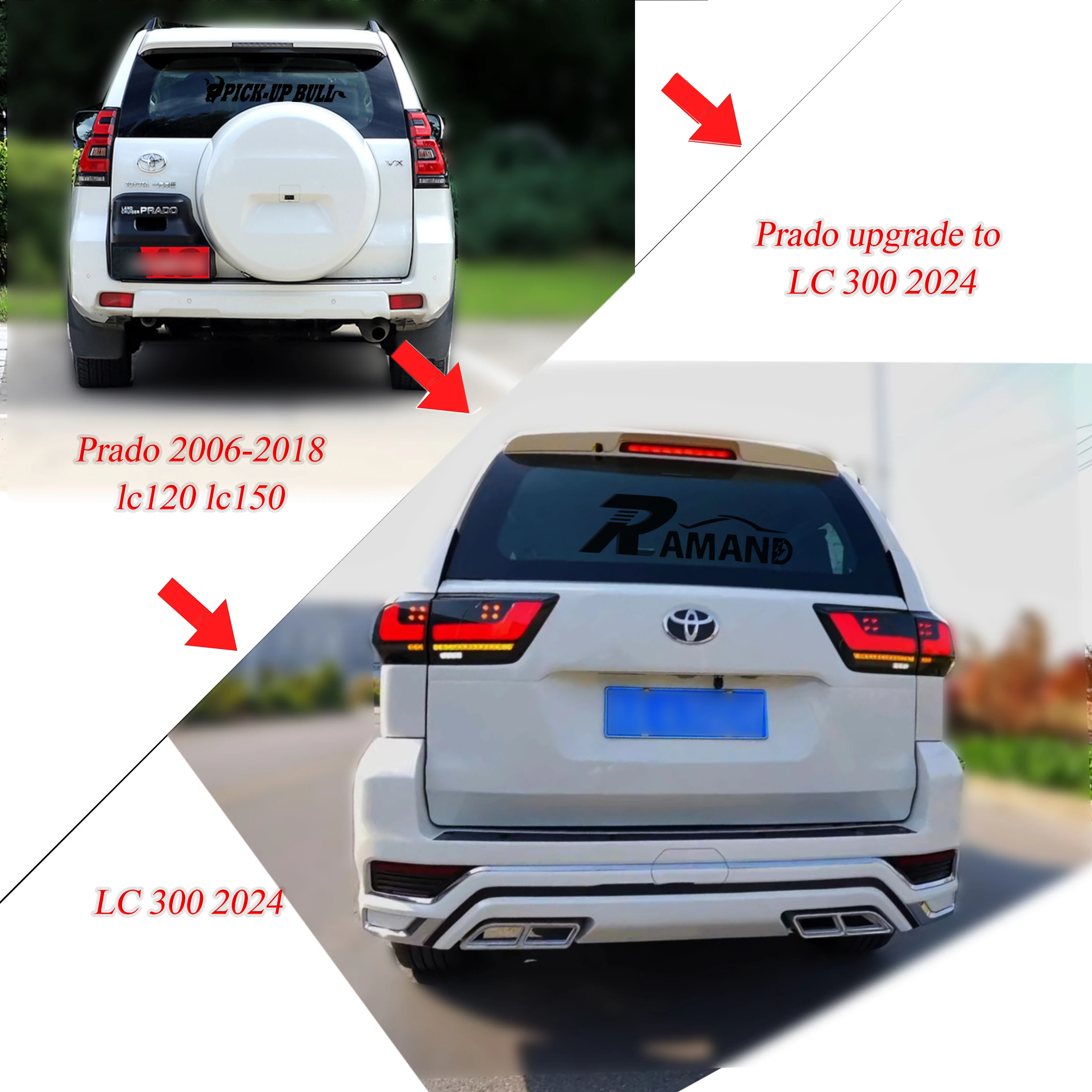 Factory Whsales Bodykit For Prado 2010-2018 150 Upgrade To Land Cruiser ...