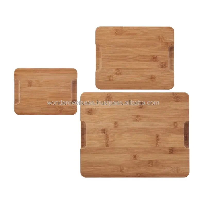 Pine Wood Chopping Board Set Of 3 Chopping Blocks By Wonder Overseas ...
