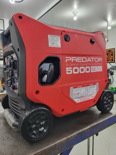 PREDATOR 5000 Watt Dual-Fuel Inverter Generator - Quiet & Efficient