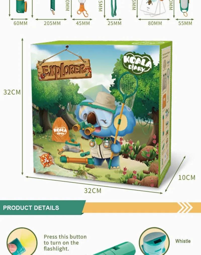 Explore Tool Set Premium Kids Camping Toys Kids Outdoor Explorer Kit ...