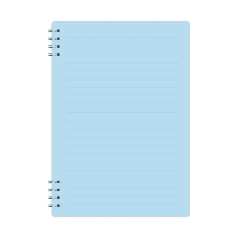 Spiral Notebook Pastel Color Translucent PP Cover Custom Printing ...