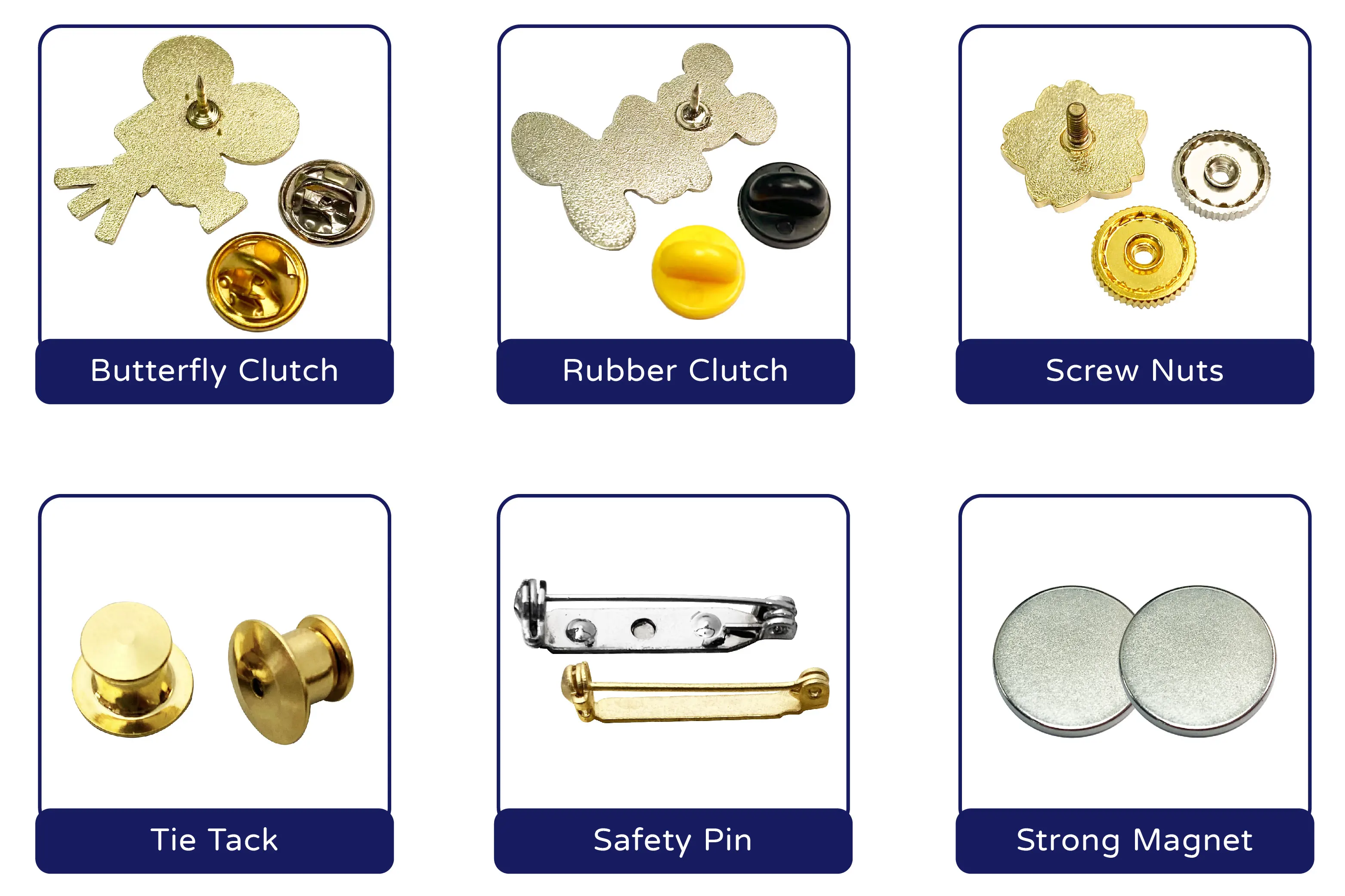 Custom Glitter Epoxy Lapel Pins - Perfect Promotional Gifts