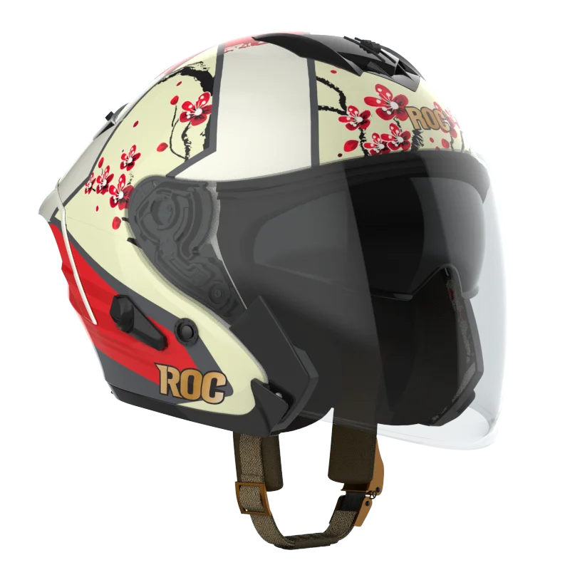Oem Openface Helmet Roc R09 Advanced Abs With Double Visor High Quality ...