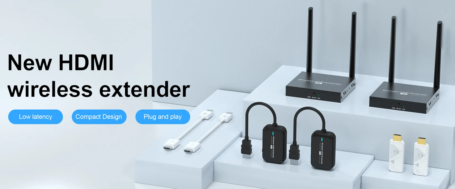 HD Wireless Extender - 1080P HDMI Transmitter & Receiver