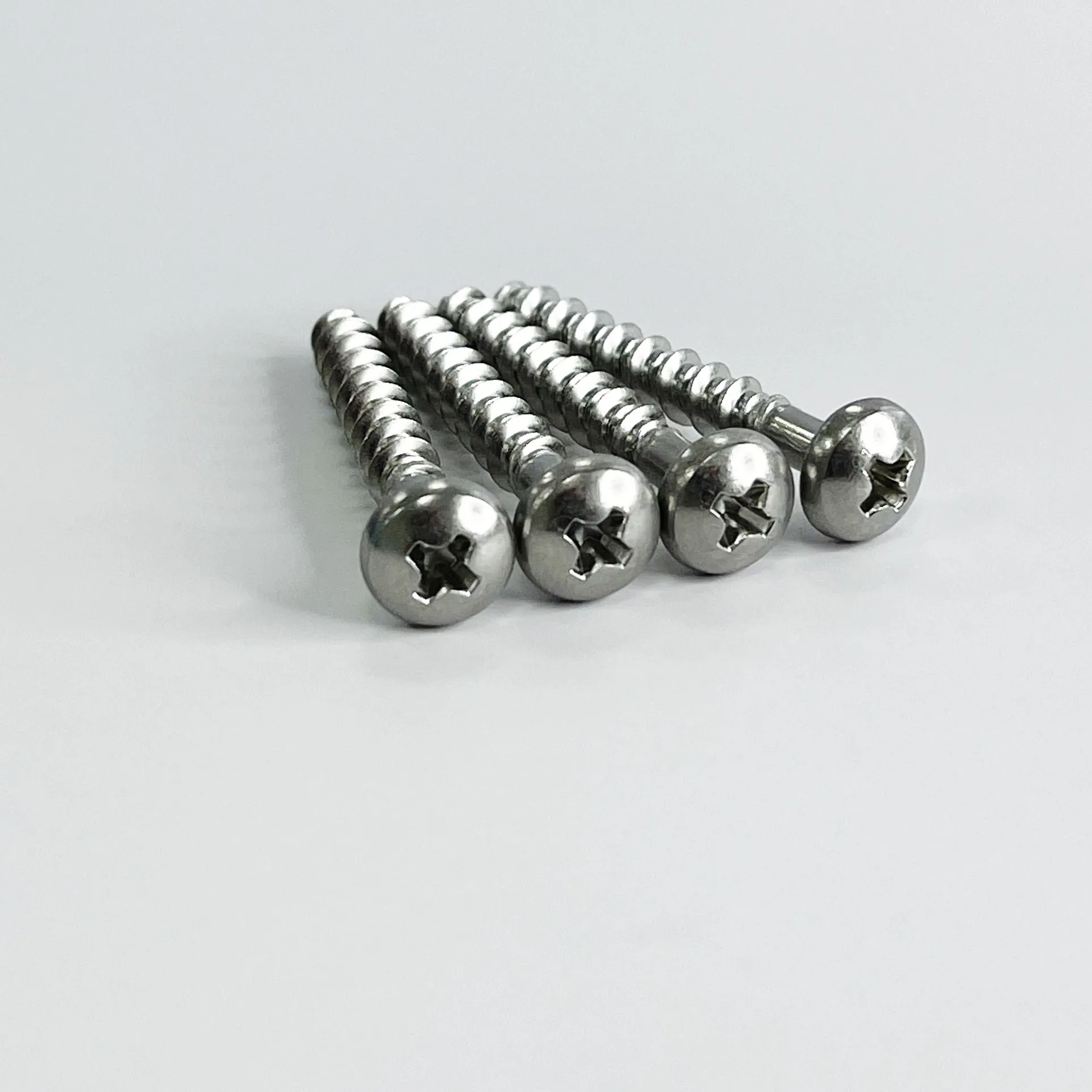 Hardware Factory Stainless Steel Self Tapping Screw Pan Head Flat Tail ...