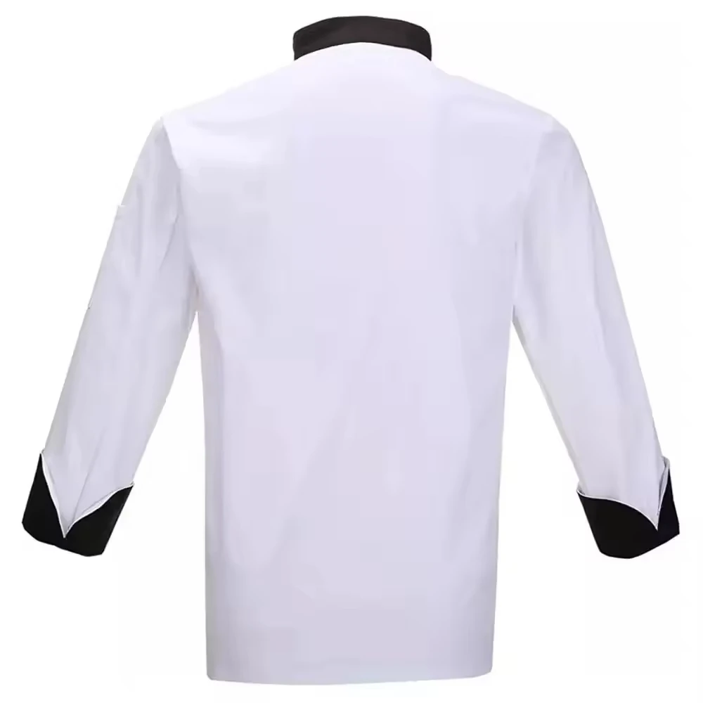 Chef Coat Uniforms Hotel Kitchen Chef Jacket Uniforms White Color Poly ...