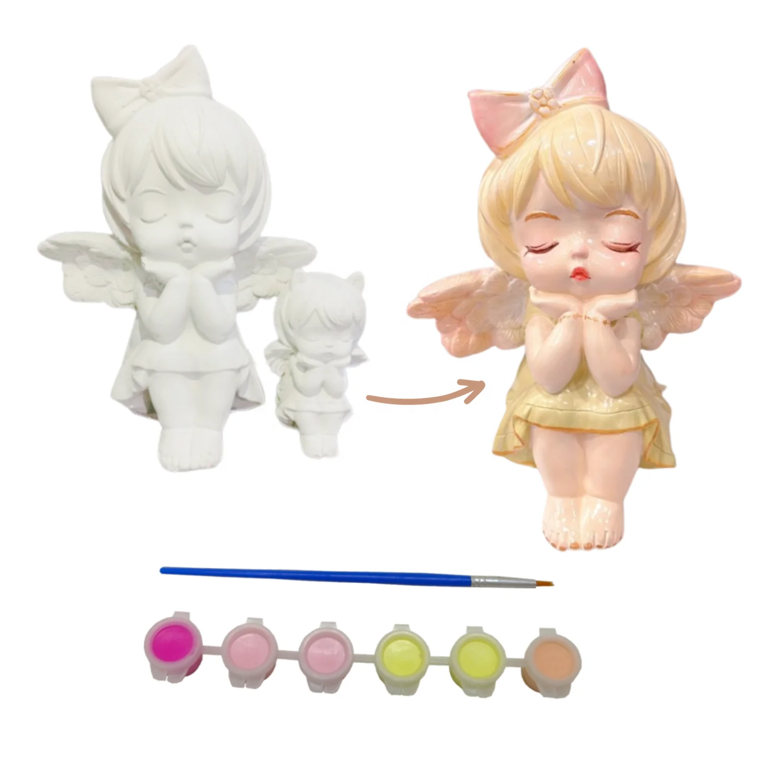 DIY Fluid Painting Worm - Craft Kids Toy Blank Vinyl Figure