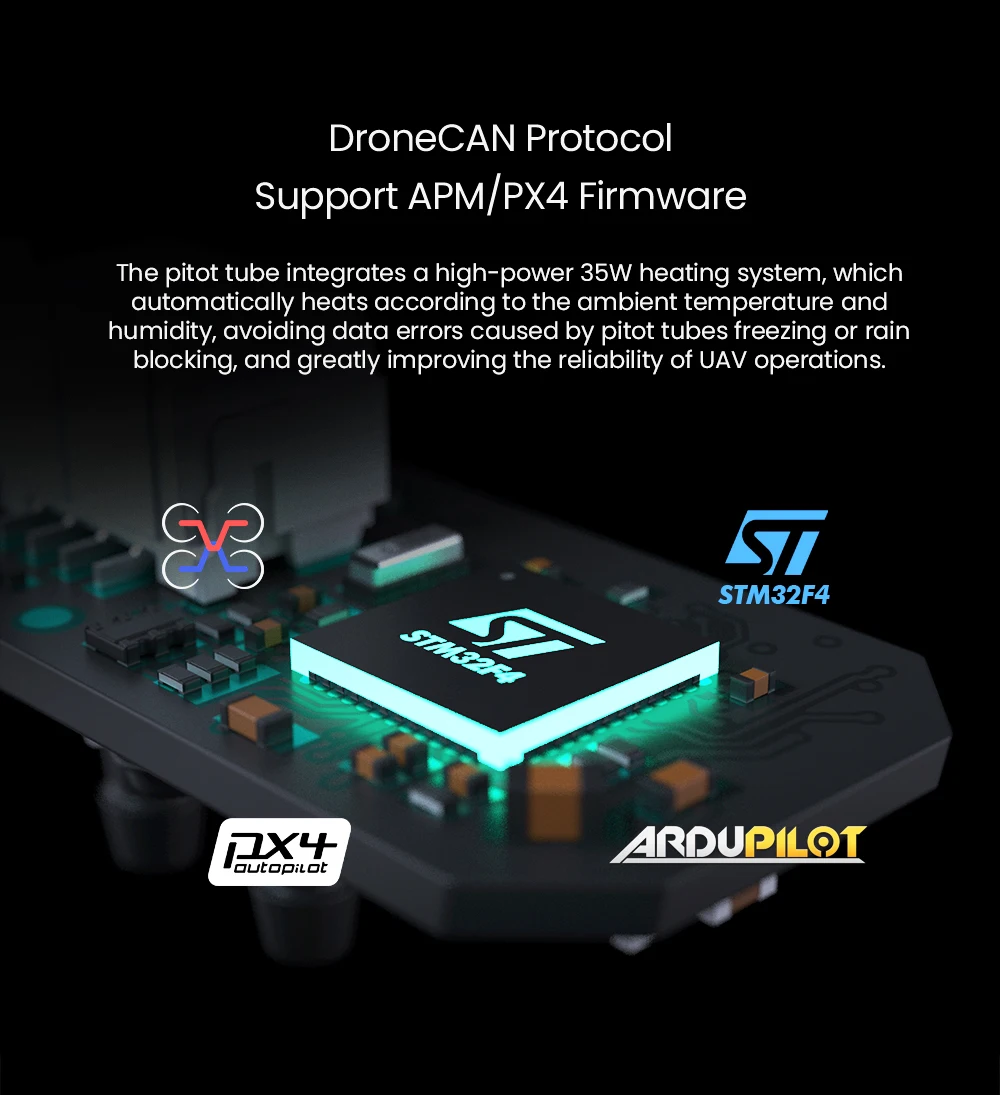 CUAV SKYE Heated Airspeed Sensor - Precision for Drones
