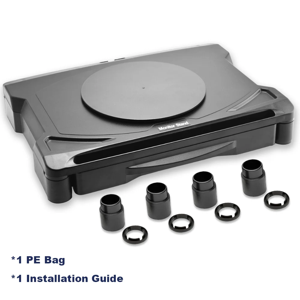 360 Rotating Computer Monitor Stand Riser With Storage Drawer - Buy ...