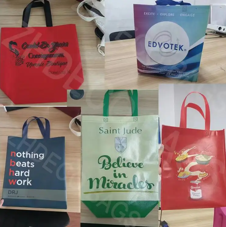 Customized Reusable Fabric Nonwoven Grocery Shopping Bags